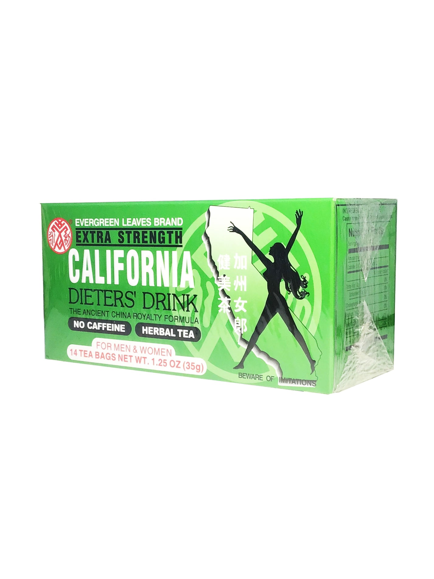 Evergreen Leaves California Dieter's Drink Extra Strength Tea 加州女郎健美茶 ...
