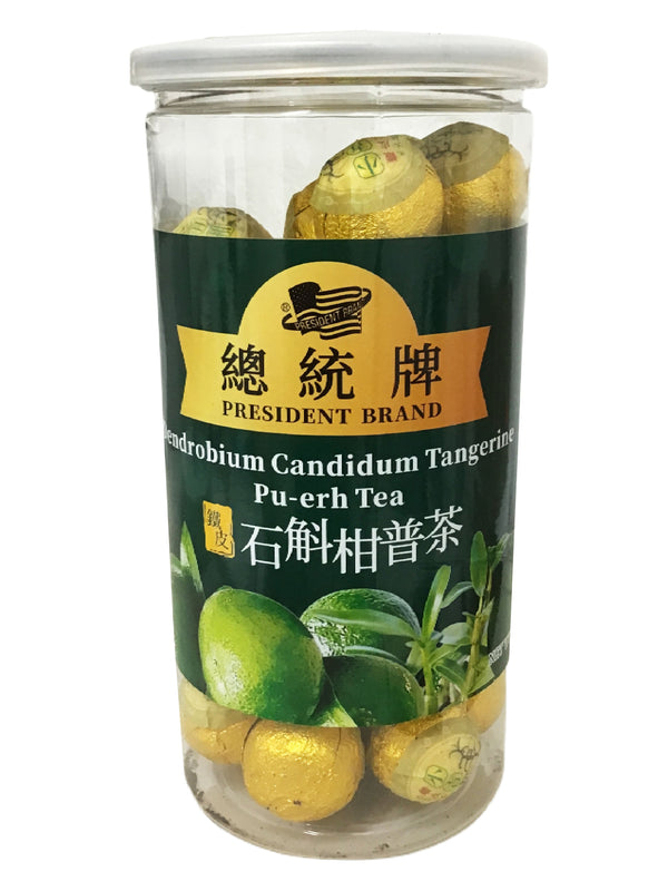 Dendrobium Candidum Tangerine Pue-erh Tea 石斛柑普茶 – KHT Herbs & Goods